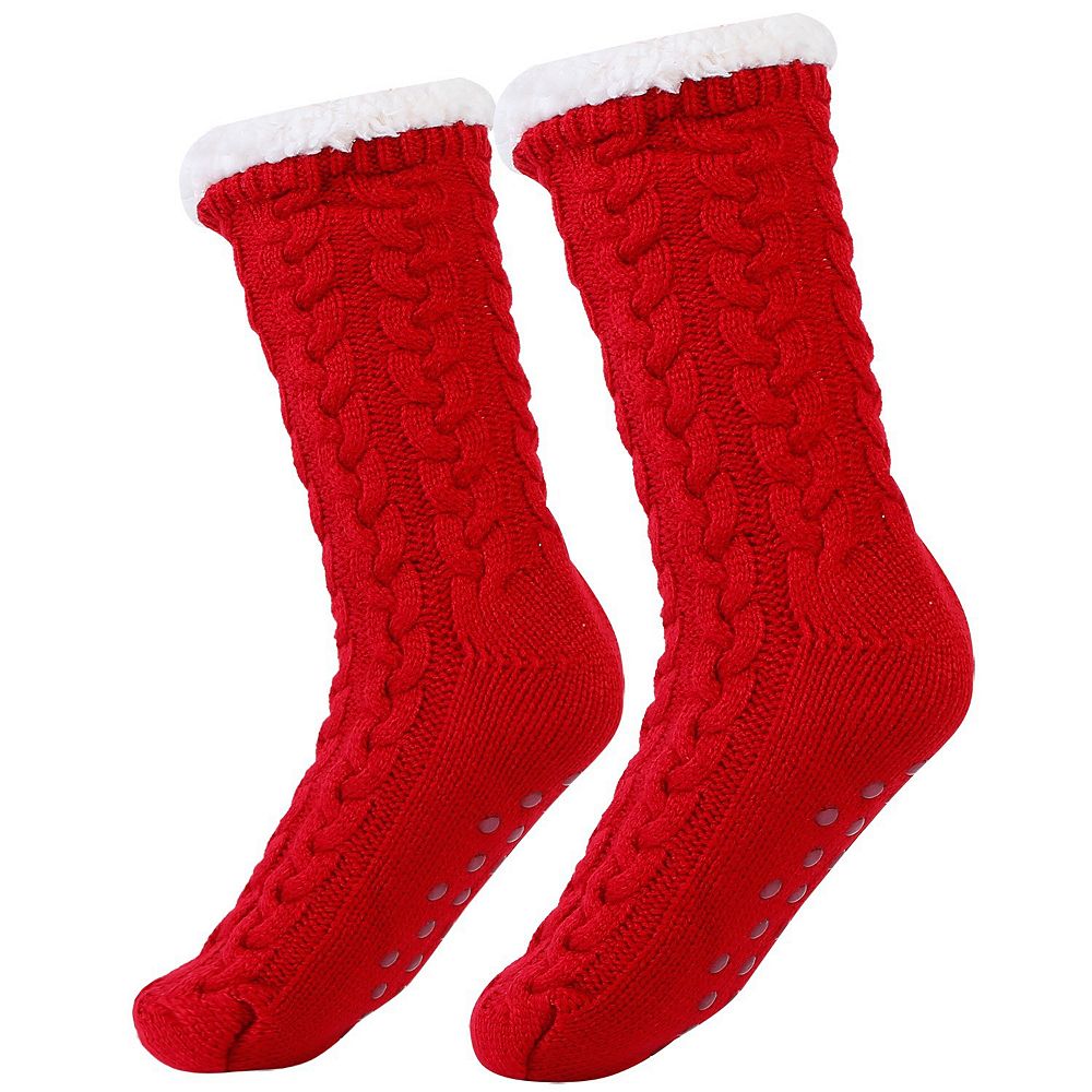 Warm Fluffy Grip Floor Socks Slipper Socks With Anti-slip Grip