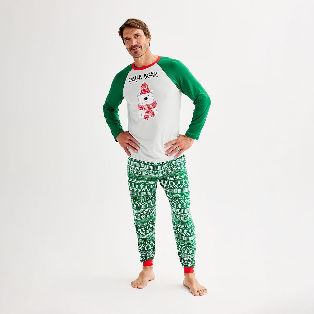 Men's Jammies For Your Families® Bear Pajama Top & Pajama Bottoms Set