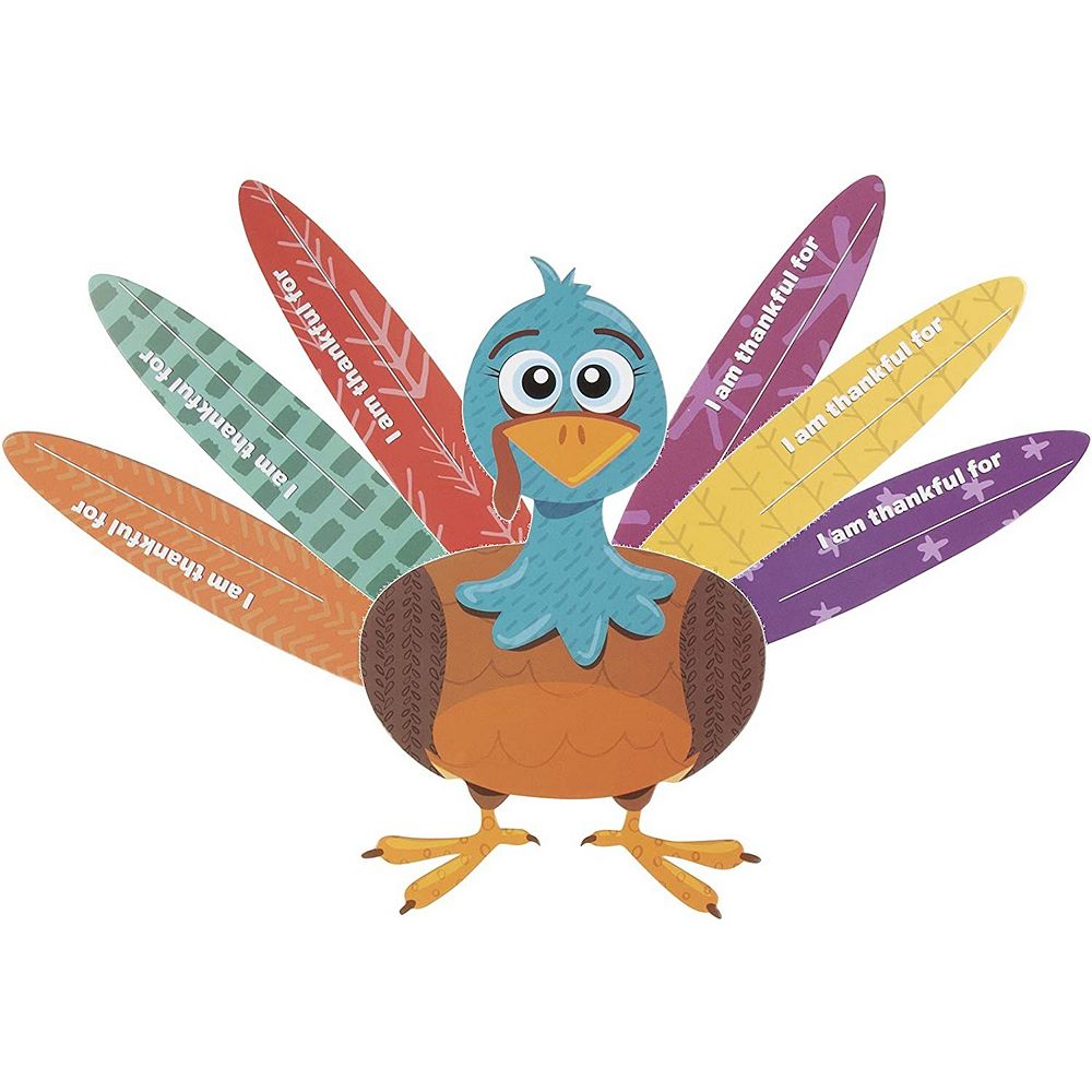 8x Thanksgiving Party Game Kids Activities Diy Craft Kit Turkey Feather ...