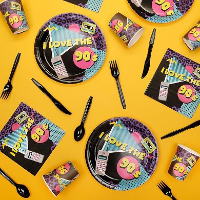 144 Pc I Love The 90s Theme Party Supplies, Retro 1990s Disposable ...