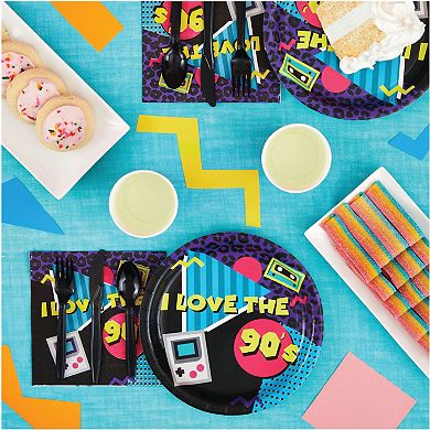 144 Pc I Love The 90s Theme Party Supplies, Retro 1990s Disposable ...
