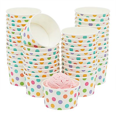 Polka Dot Ice Cream Small Ice Cream Cups JC Packaging