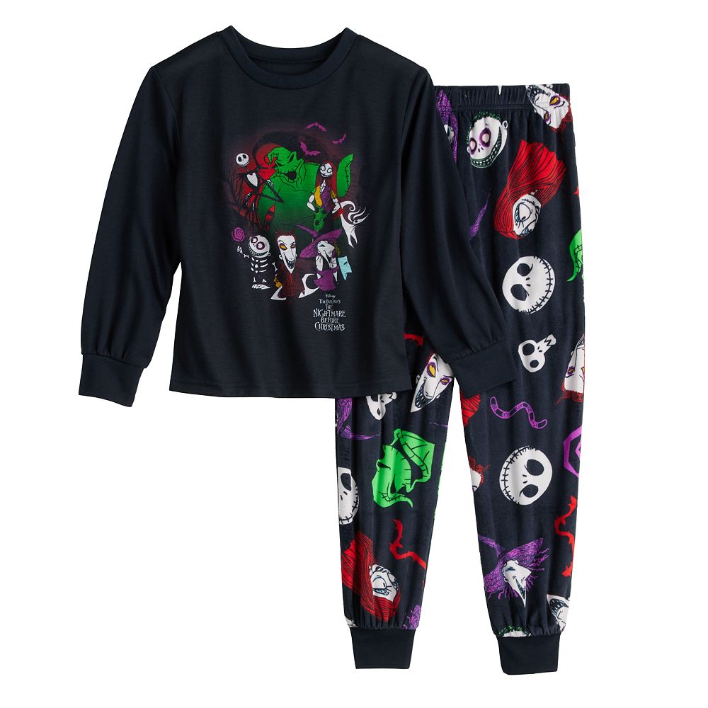 Disney's The Nightmare Before Christmas Kids 4-12 Top & Bottoms Pajama ...