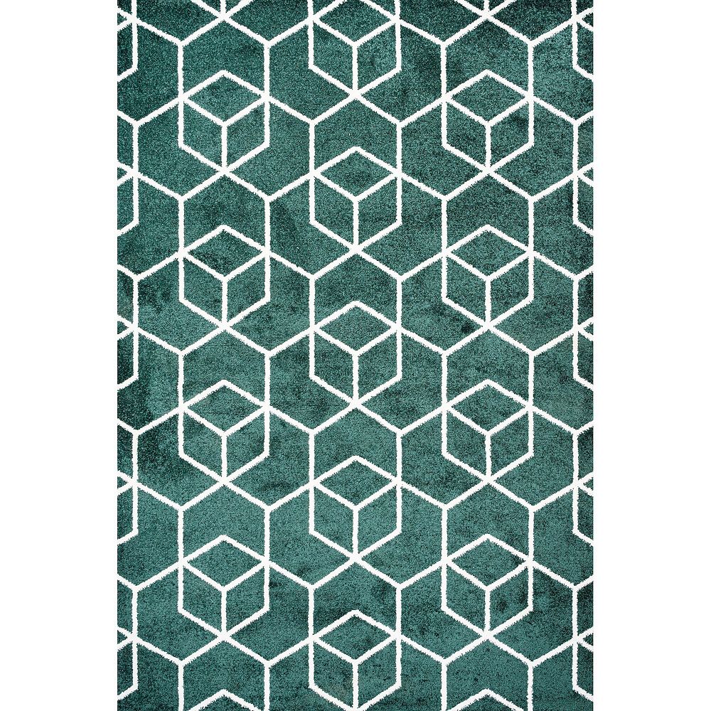 Tumbling Blocks Modern Geometric Area Rug