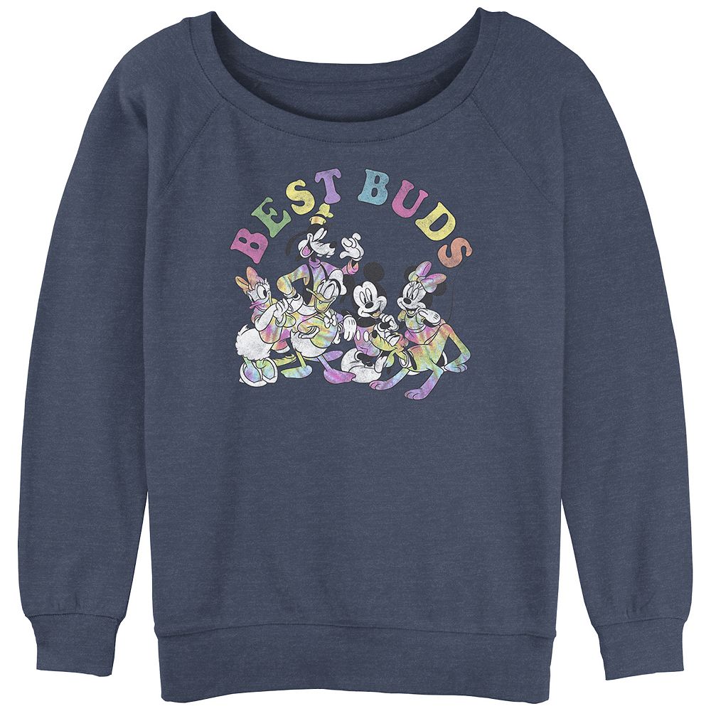 Disney's Mickey Mouse And Friends Best Buds Juniors' Graphic Slouchy Terry