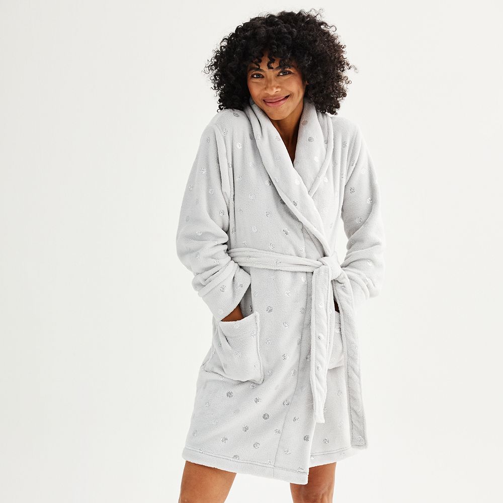 Women's Sonoma Goods For Life® Long Sleeve Plush Short Robe