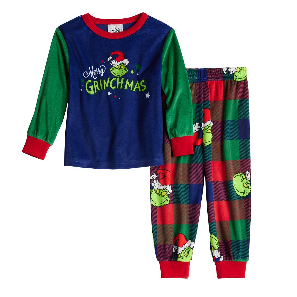 Toddler Boy Jammies For Your Families® Dr. Seuss' How The Grinch Stole Christmas Top & Bottoms ...