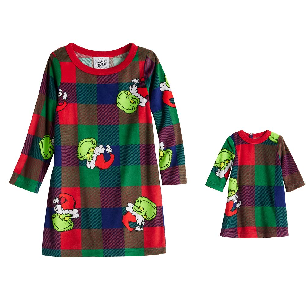 Toddler Girl Jammies For Your Families® Dr. Seuss' How The Grinch Stole Christmas Nightgown ...