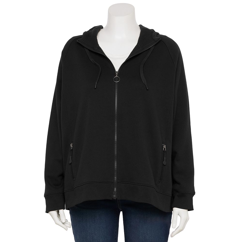 Plus Size Tek Gear® Adaptive Ultrasoft Fleece Hooded Jacket