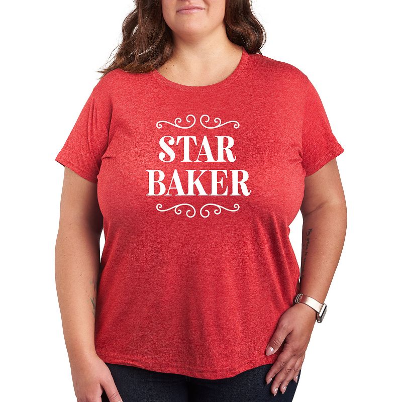 UPC 198419200255 - Plus Star Baker Graphic Tee, Women's, Size: 1XL ...