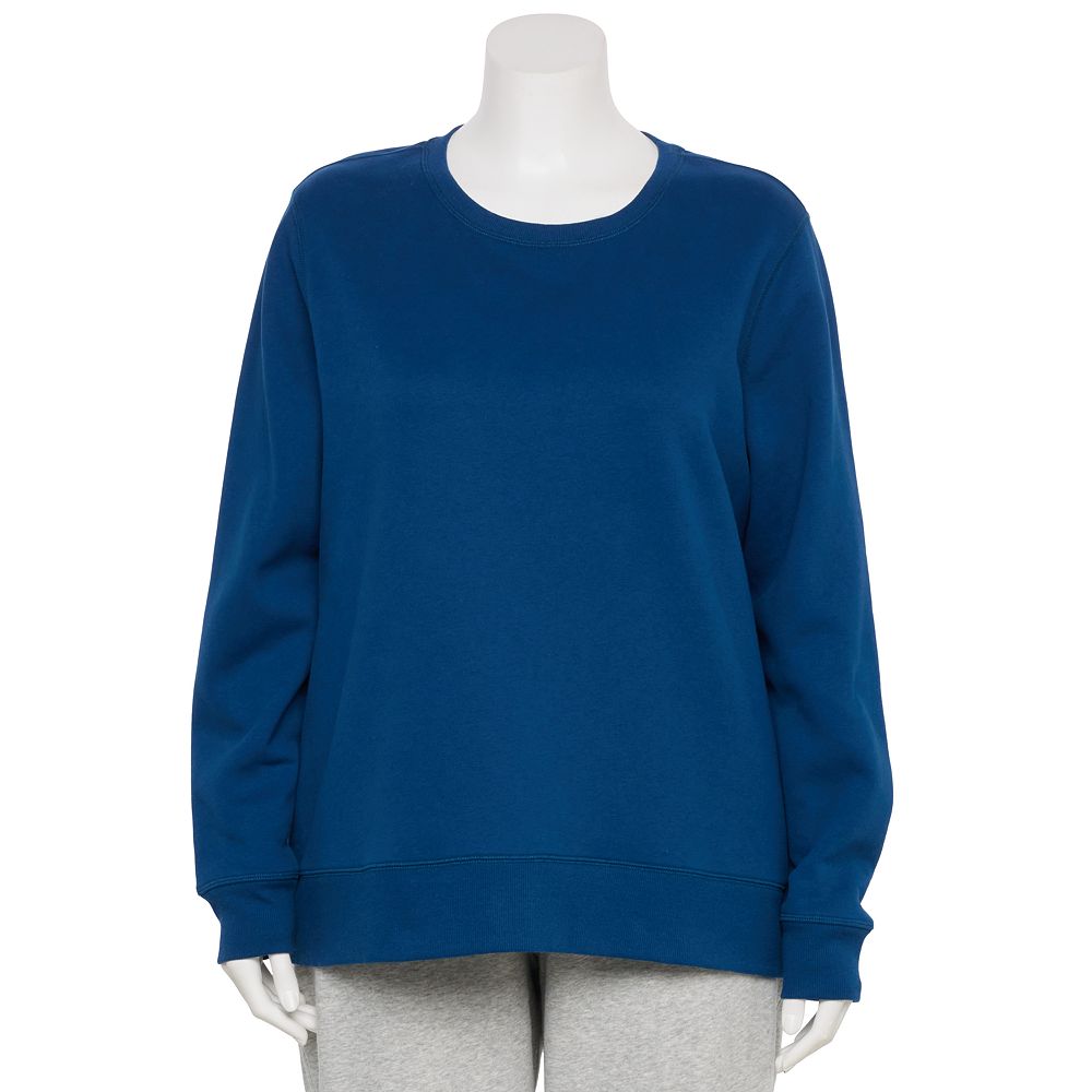 Plus Size Tek Gear® Adaptive Ultrasoft Fleece Crewneck Sweater