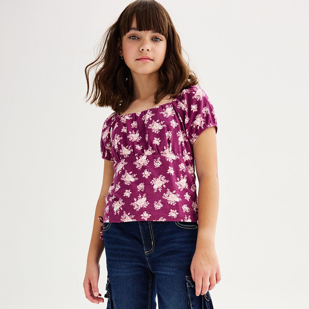 Girls 7-16 Limited Too Puff Sleeve Top