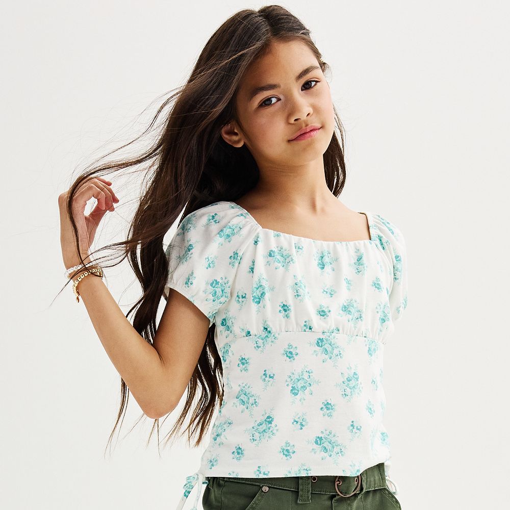 Girls 7-16 Limited Too Puff Sleeve Top
