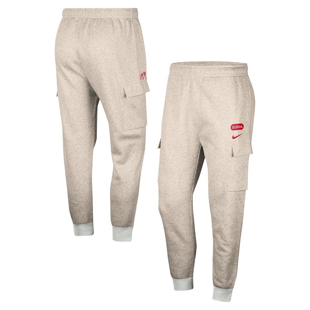 Men's Nike Oatmeal Georgia Bulldogs Club Cargo Jogger Pants