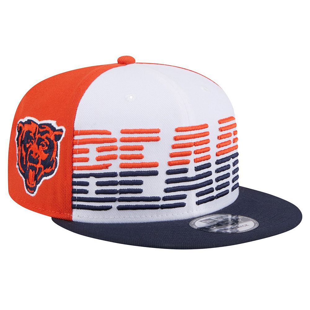 Men's New Era White/Navy Chicago Bears Throwback Space 9FIFTY Snapback Hat