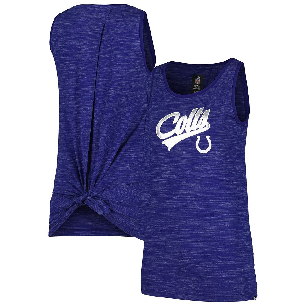 Women's New Era Royal Indianapolis Colts Space Dye Active Tank Top