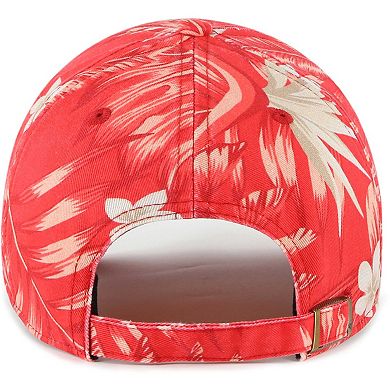 Women's '47 Scarlet San Francisco 49ers Tropicalia Clean Up Adjustable Hat