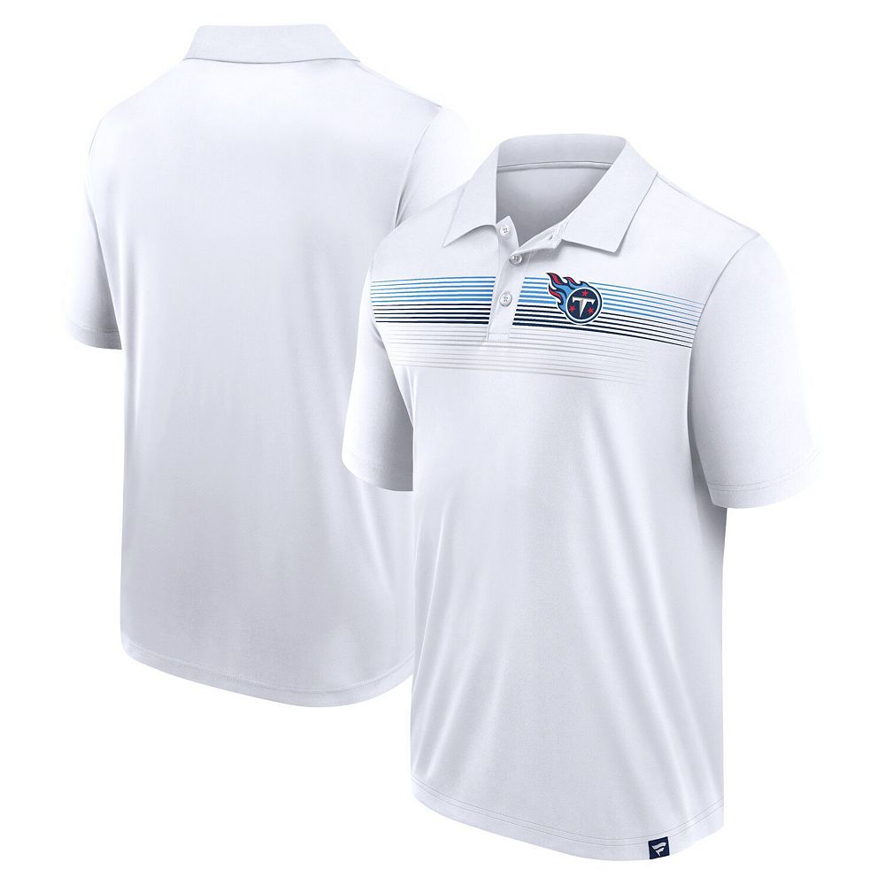 Men's Fanatics White Tennessee Titans Victory For Us Interlock Polo