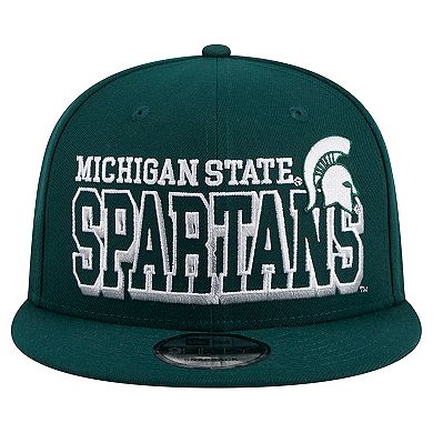 Men's New Era Green Michigan State Spartans Game Day 9FIFTY Snapback Hat