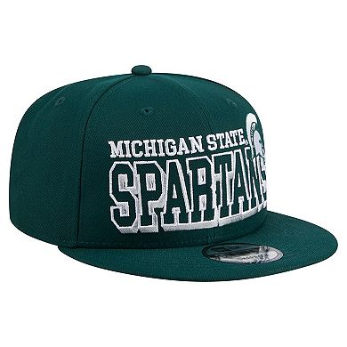 Men's New Era Green Michigan State Spartans Game Day 9FIFTY Snapback Hat