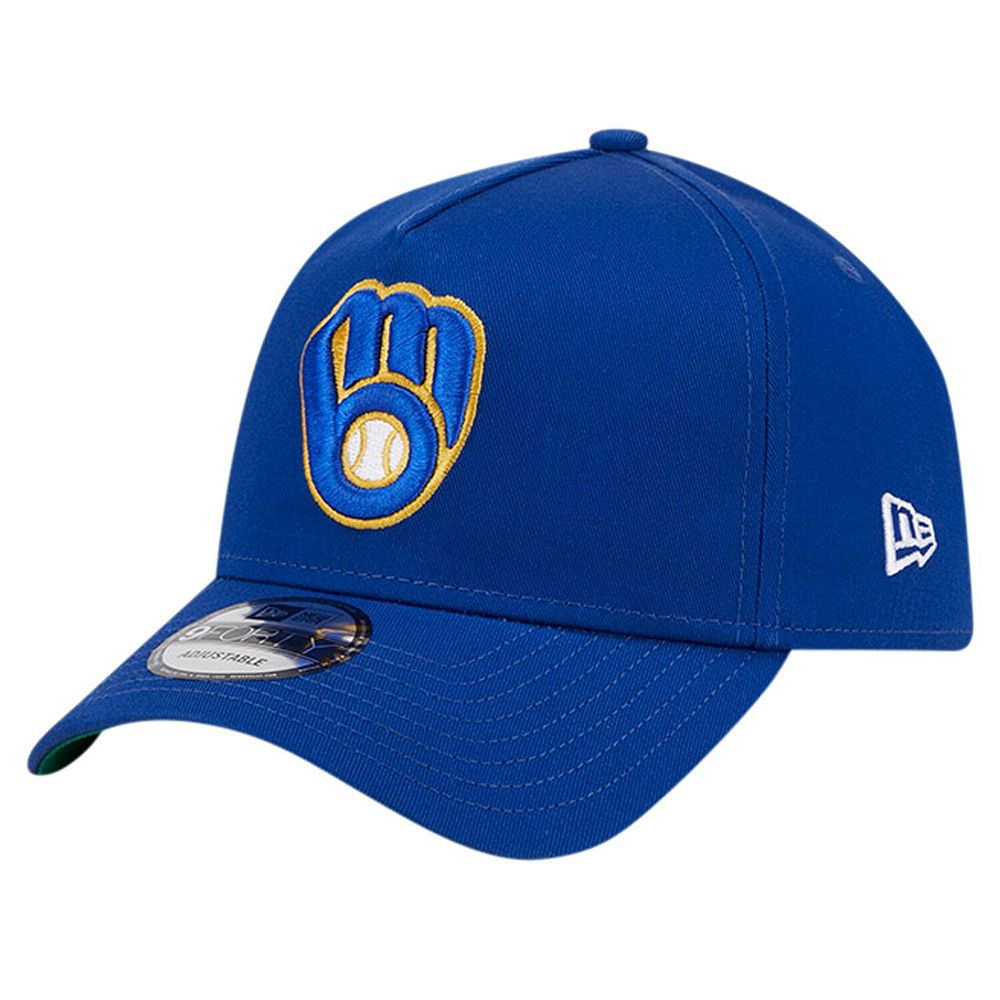 Men's New Era Royal Milwaukee Brewers Team Color A-Frame 9FORTY ...