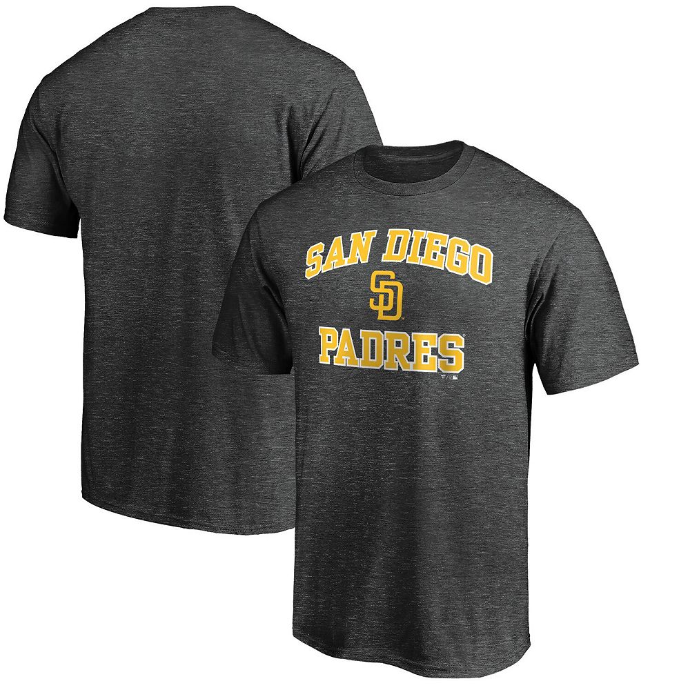 Men's Fanatics Branded Charcoal San Diego Padres Heart and Soul T-Shirt