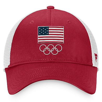 Women's Fanatics Branded Red Team USA Adjustable Hat