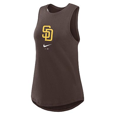 Women's Nike Brown San Diego Padres Legacy Icon High Neck Fashion Tank Top