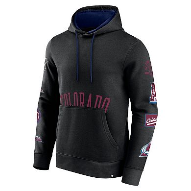 Men's Fanatics Branded Black Colorado Avalanche Wild Winner Fleece ...