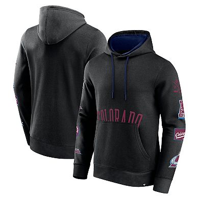 Men's Fanatics Branded Black Colorado Avalanche Wild Winner Fleece ...