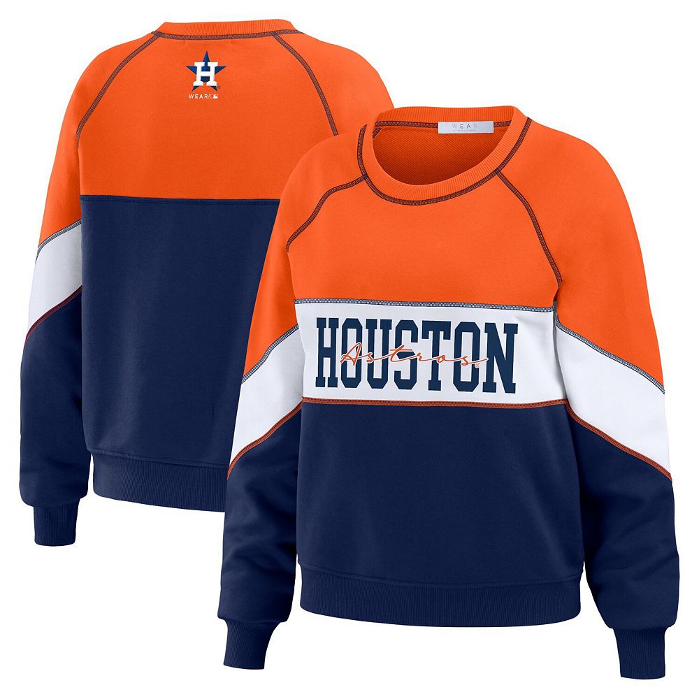 Women's WEAR by Erin Andrews Orange/Navy Houston Astros Color Block ...