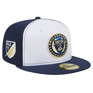 Men's New Era White/Navy Philadelphia Union 2024 Kick Off Collection ...