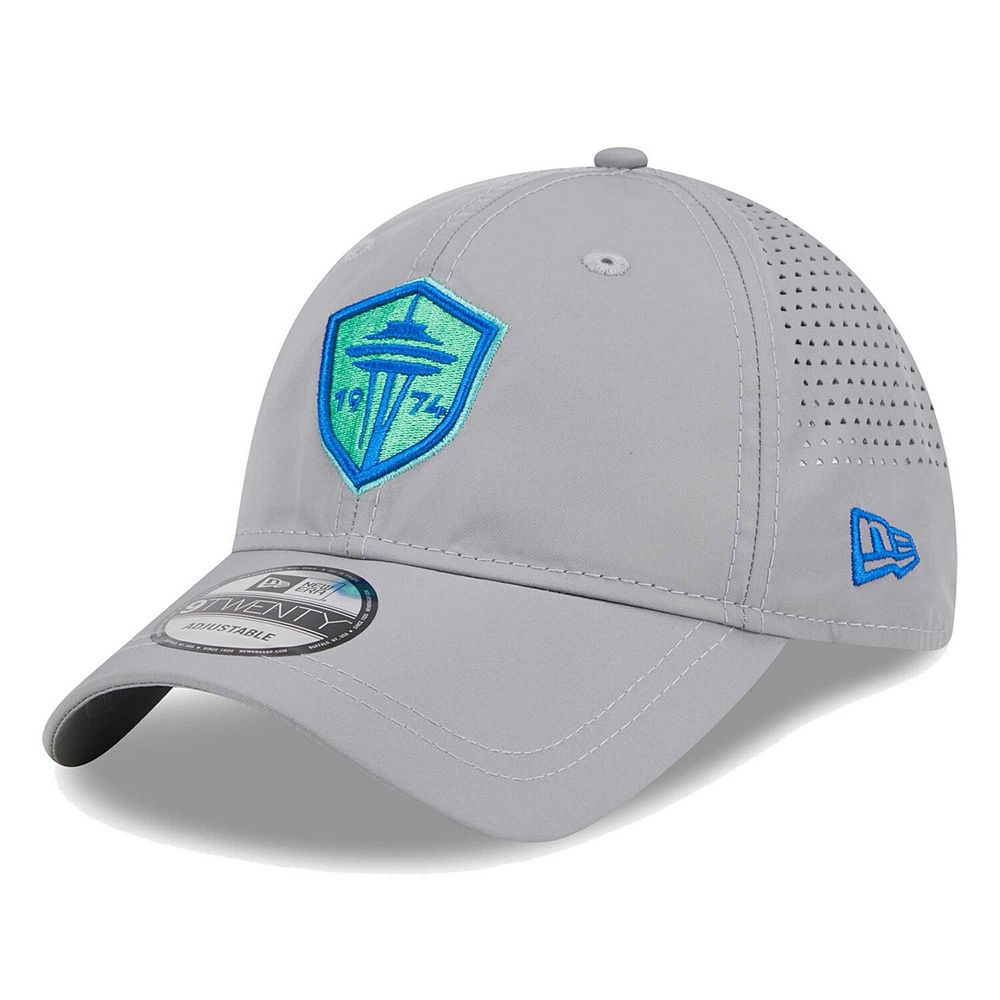 Men's New Era Gray Seattle Sounders FC Active 9TWENTY Adjustable Hat