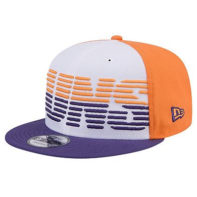 Men's New Era White/Purple Phoenix Suns Throwback Gradient Tech Font ...