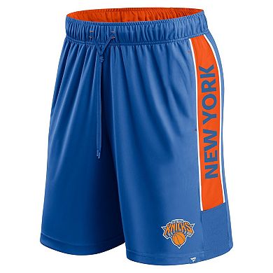 Men's Fanatics Branded Blue New York Knicks Game Winner Defender Shorts