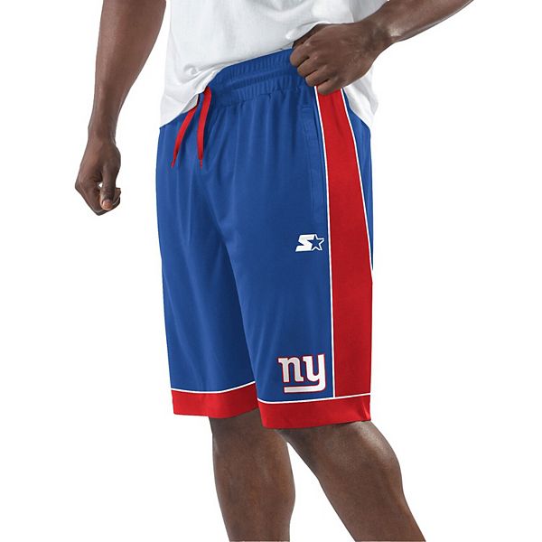 Men's Starter Royal/Red New York Giants Fan Favorite Fashion Shorts