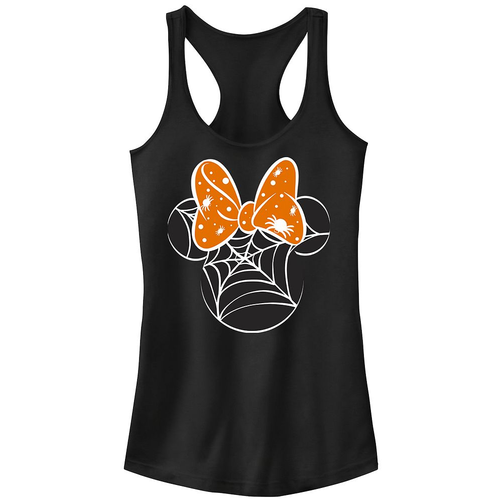 Disney's Minnie Mouse Juniors' Spider Web Head Racerback Graphic Tank