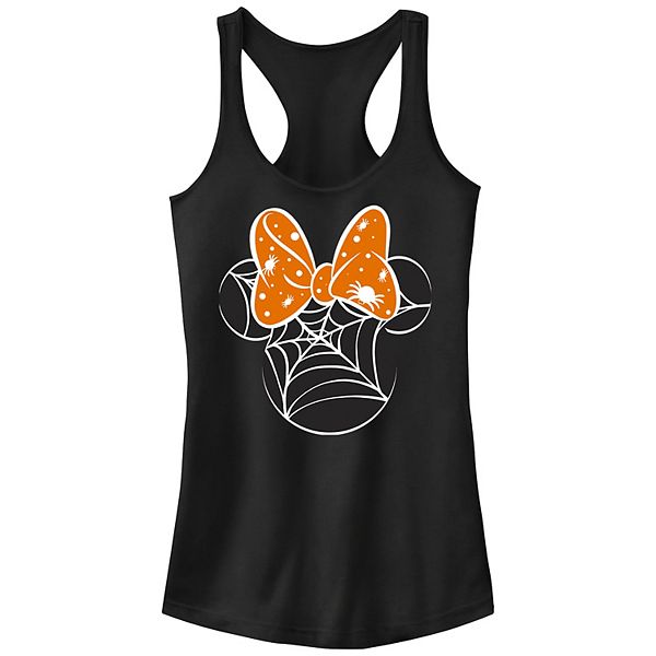 Disney's Minnie Mouse Juniors' Spider Web Head Racerback Graphic Tank