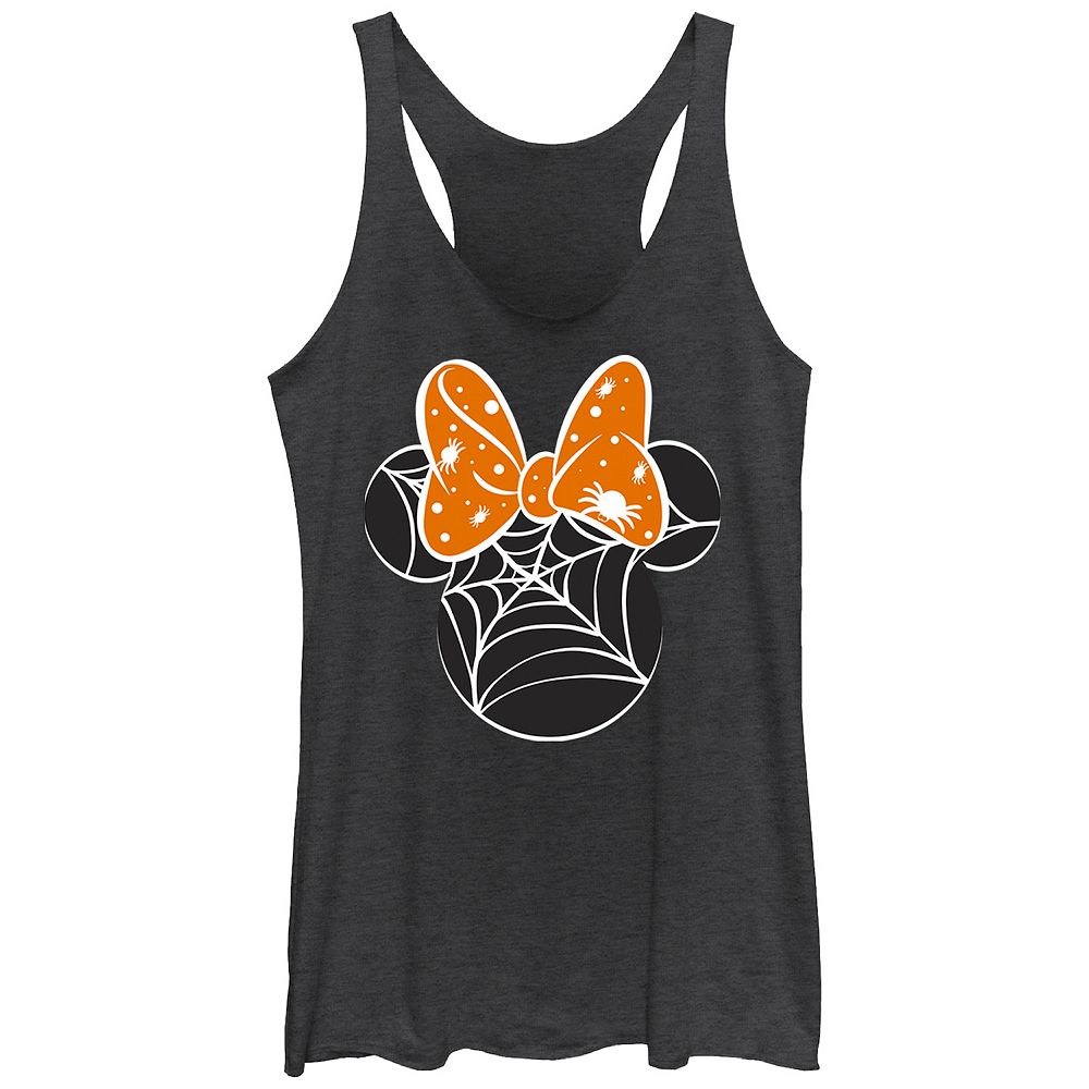 Disney's Minnie Mouse Juniors' Spider Web Head Racerback Graphic Tank