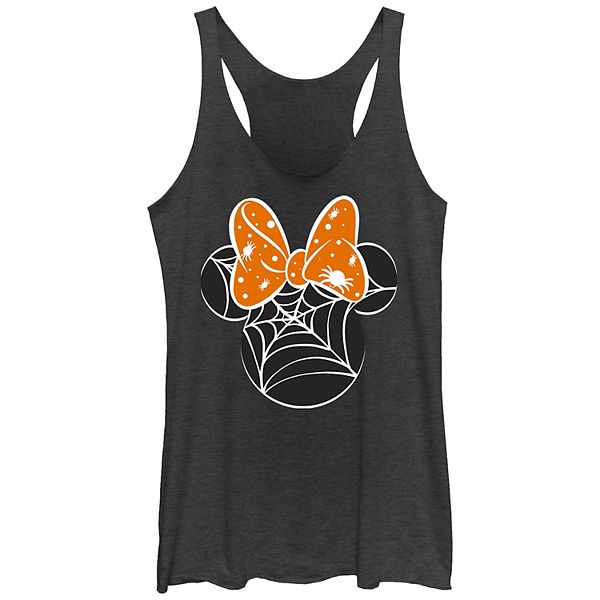 Disney's Minnie Mouse Juniors' Spider Web Head Racerback Graphic Tank
