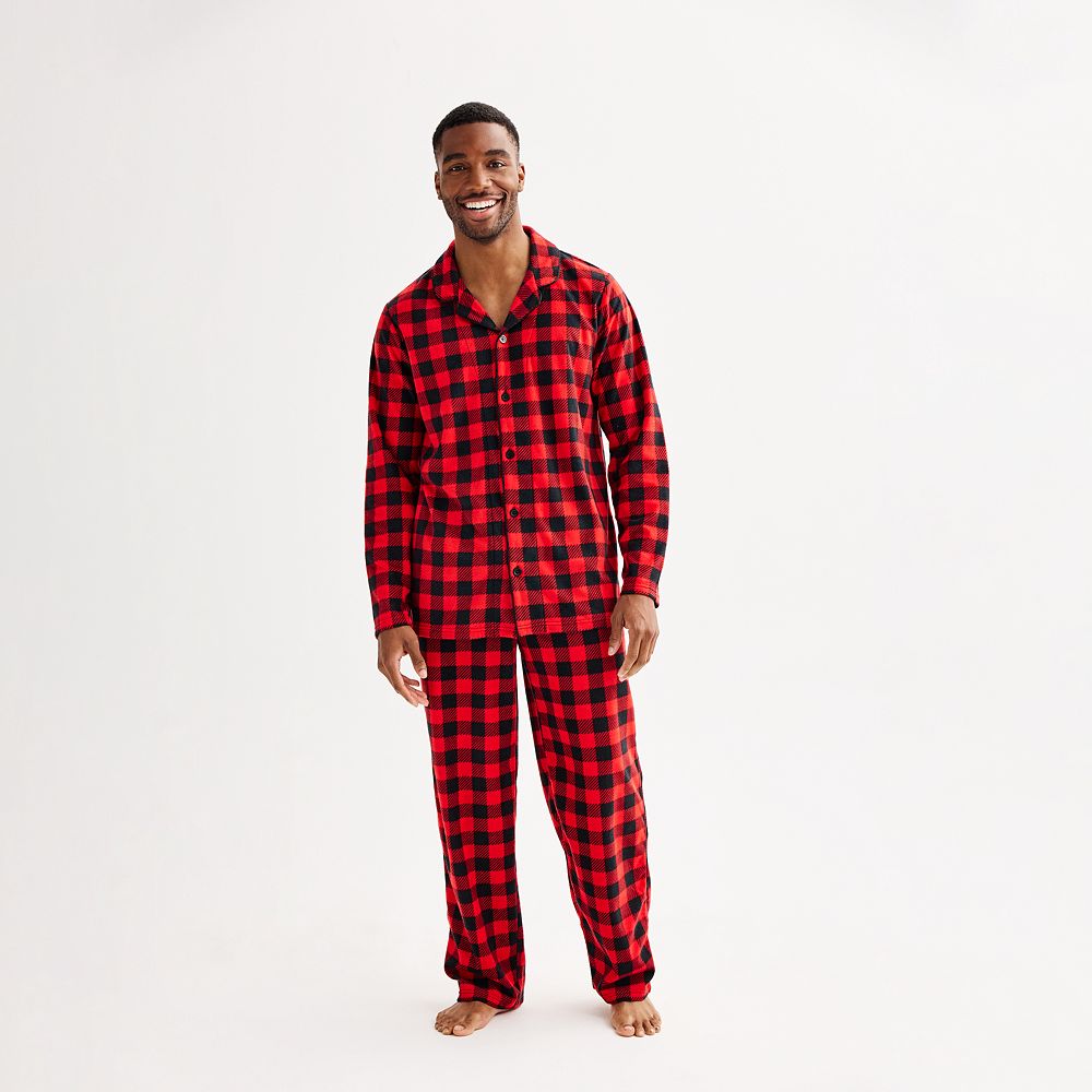 Men's Jammies For Your Families® Merry & Bright Buffalo Plaid Notch ...