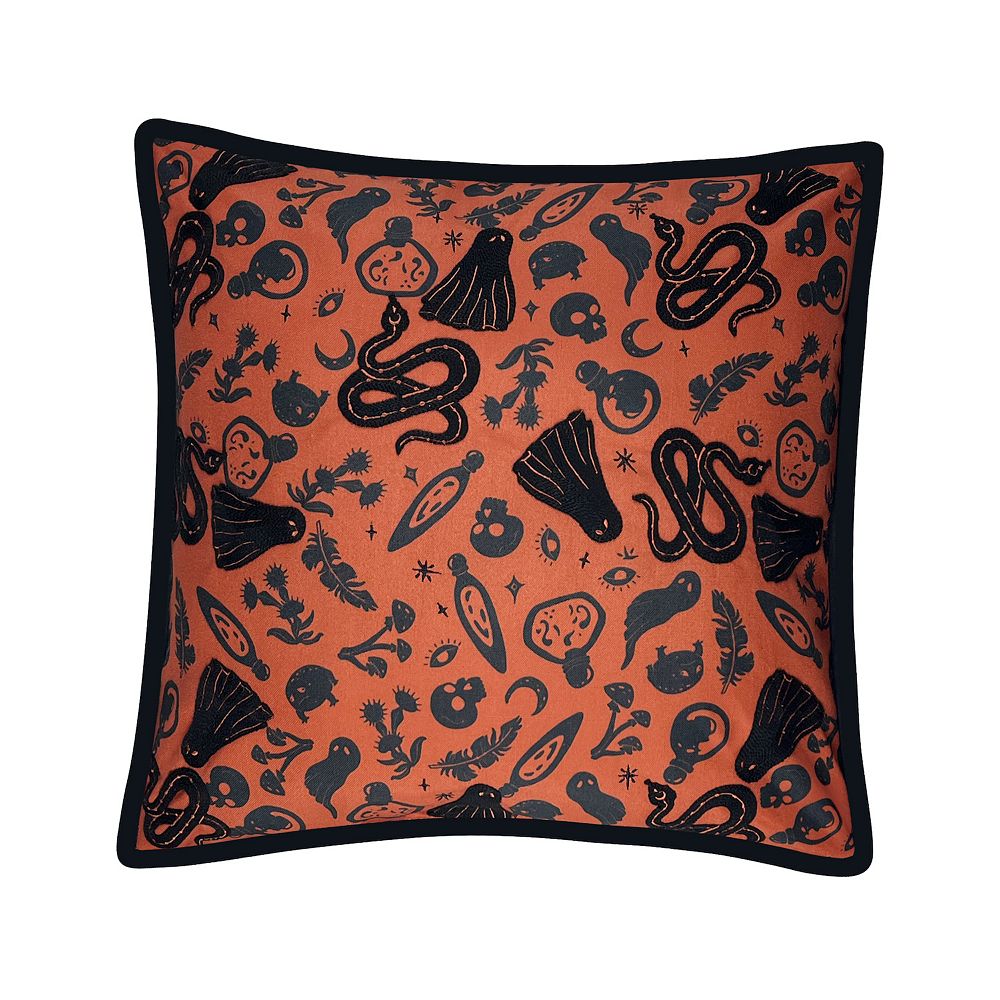 Celebrate Together™ Halloween Orange Spell Decorative Throw Pillow