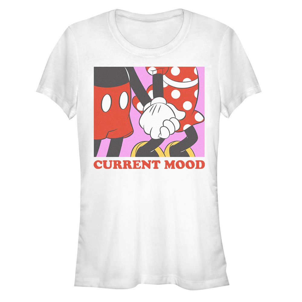 Disney's Mickey Mouse And Minnie Current Mood Juniors' Graphic Tee