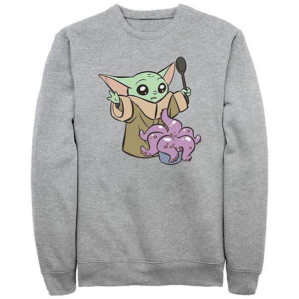 Men's The Mandalorian Grogu Cooking Graphic Fleece