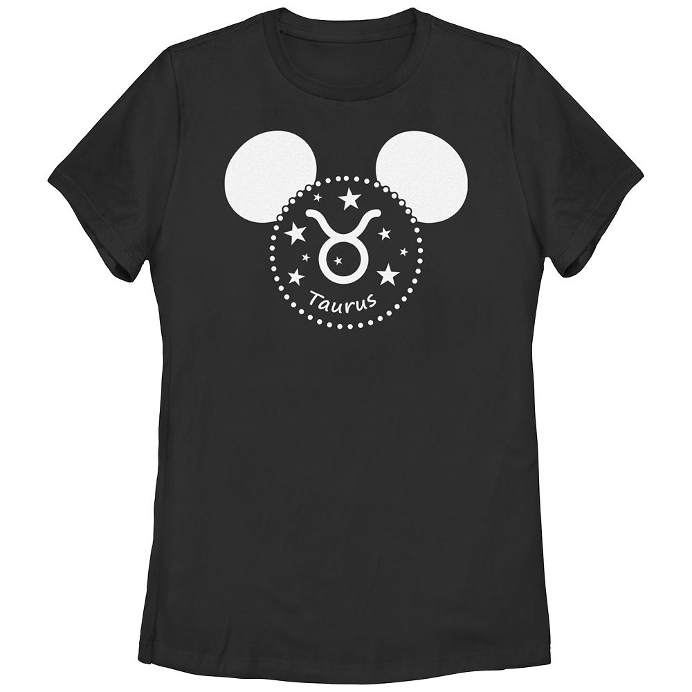 Disney's Mickey Mouse Taurus Sign Juniors' Graphic Tee