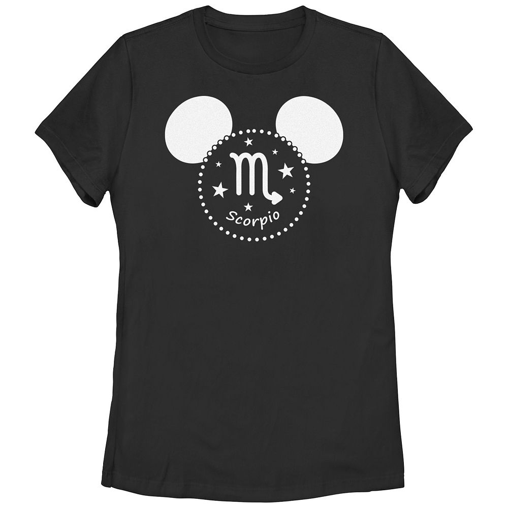 Disney's Mickey Mouse Scorpio Sign Juniors' Graphic Tee