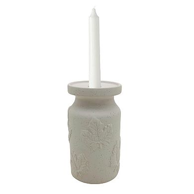 Celebrate Together™ Fall Large Ceramic Leaf Taper / Pillar Candleholder