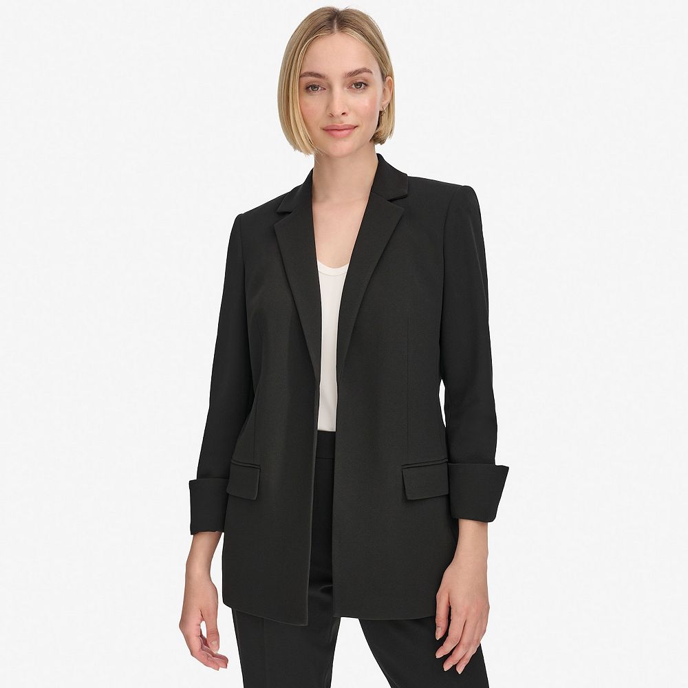 Women's Andrew Marc Roll Cuff Open Front Blazer