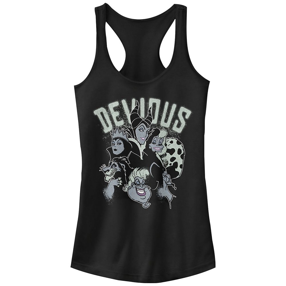 Disney's Villains Devious Group Juniors' Graphic Racerback Tank