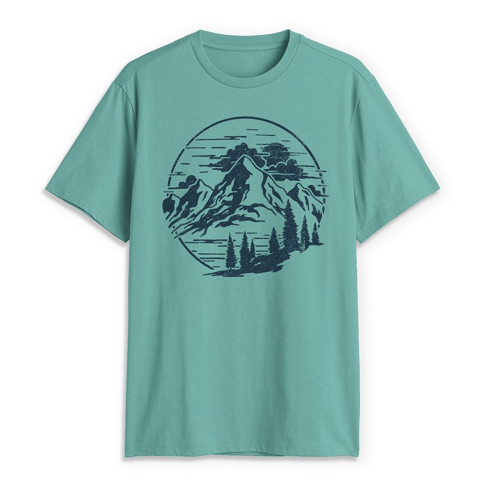 Men's Comfort Colors® Mountain Front View Graphic Tee